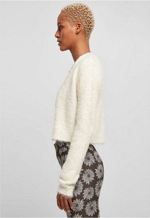 Urban Classics Cardigan Ladies Cropped Feather Cardigan XS bis 5XL