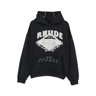 Rhude Herren, Sweatshirts & Hoodies, Schwarzk, 2XLGr&ouml;&szlig;e