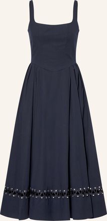 Maje Kleid Mit Schmucksteinen blau