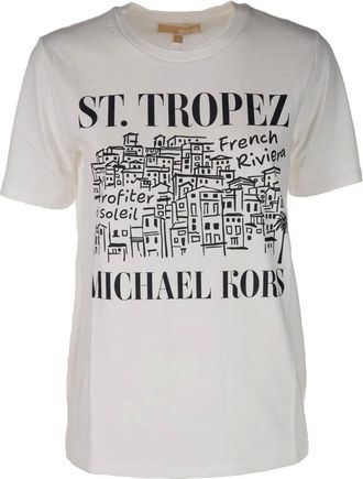 Michael Kors Femme, Tops, Blanc, Taille: 40 FR T-Chemises