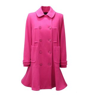 Armani Double-Breasted Coat - - Coats - Damen - Rosa - XS