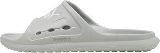 Puma Unisex Divecat Dry Slide Sandal, Gray Echo White, 40 EU, Gray Echo PUMA Wei&szlig;, 40.5 EU