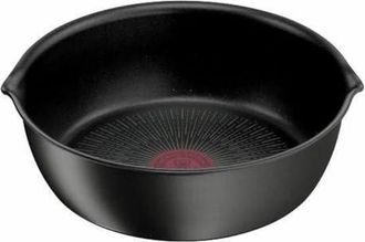 T-fal Ingenio Eco Resist Bratpfanne 26 cm, stapelbar, induktiv, antihaftbeschichtet, Kochstartanzeige, gesundes Kochen, perfekter Halt, L3978502, schwarz