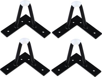 DOITOOL Metall Hairpin Tischbeine Schwarz Stabile Möbelbeine mit Hoher Tragfähigkeit für DIY Möbel Wie Tische Sofas Schränke Nachttische Antirutschfest und La