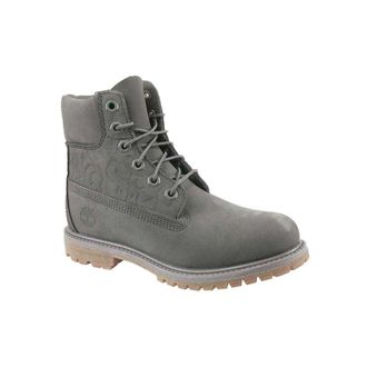 Timberland 6 In Premium Wanderstiefel f&uuml;r Damen, Leder (Grau)