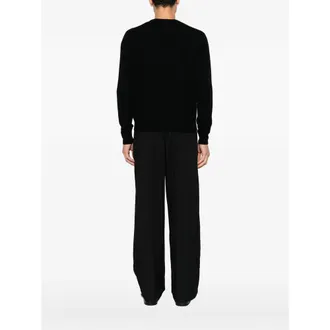 Entire studios Heavy-Knit Crew Neck Sweater - Black