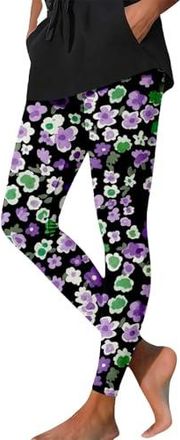 Generic Legging dentra&icirc;nement pour femme - Taille haute - 4 voies - Pantalon de course et de yoga - Avec fermeture &eacute;clair - Pour femme, lilas, XXL