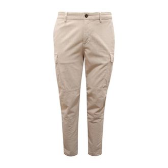 Eleventy Samt Cargo Hose Made in Italy - - Trousers - Herren - Wei&szlig; - W30