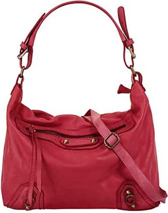 Samantha Look Sac shopping Femme cuir véritable | Fabriqué en Italie, sac à bandoulière spacieux, sac à main en cuir 021793