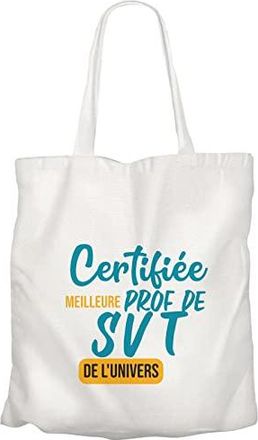 Fabulous Grand Sac Shopping Plage Etudiant Certifiée meilleure prof de SVT de lunivers Professeur College