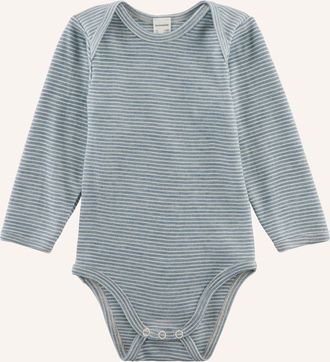 Hessnatur Hessnatur Hessnatur Langarm Body Aus Bio-Merinowolle Mit Seide blau