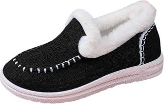 Generic Bottes chaudes pour femme, bottes dautomne et dhiver, couleur unie, chaussures de sport d&eacute;contract&eacute;es et &eacute;l&eacute;gantes pour femme, Noir, 37.5 EU