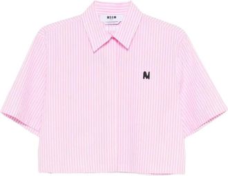 Msgm Msgm, Femme, Blouses et Chemises, Rose, Taille: 38 FR Camicia