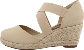 Tom Tailor Tom Tailor Damen 5390090020 Keilsandale, Sand, 40 EU