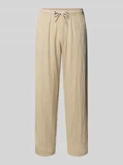 Redefined Rebel Hose aus Leinen-Baumwoll-Mix mit elastischem Bund