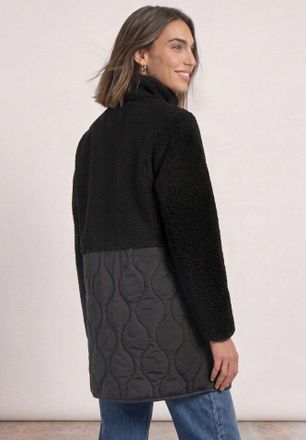 Street One Fellimitatjacke mit Stehkragen