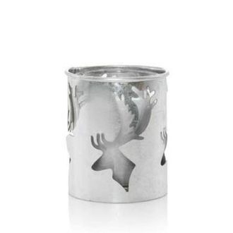 Yankee Candle Company Nordic Stag Votivkerzenhalter, Metall, Silber, 10,1cm