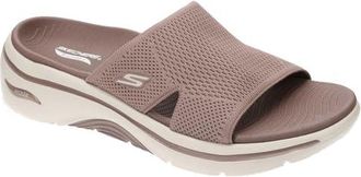 Skechers GO WALK ARCH FIT 2.0 SANDAL, Sandale Femmes, Brown
