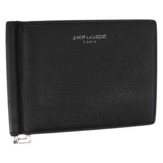 Saint Laurent Portefeuille en cuir Pre-owned - Femme - Pre-owned - Noir - Taille: ONE Size