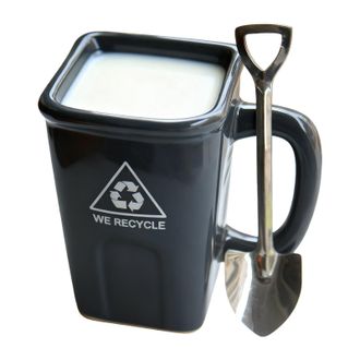 Generico Kaffeebecher aus Keramik, für heißen Kaffee, lustiges Frühstück, für Studenten, Lehrer, Büro, Restaurant, Küche, Wohnzimmer, Hotel, Sammler, L