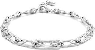 Uno De 50 Collier plaqué argent avec maillons rectangulaires