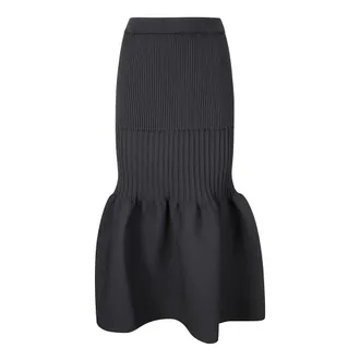 CFCL Cfcl, Femme, Jupes, Noir, Taille: 42 FR Jupe midi taille haute stretch