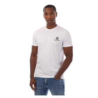 Aquascutum London T-Shirt f&uuml;r Herren, Rundhalsausschnitt (Wei&szlig;/Schwarz)
