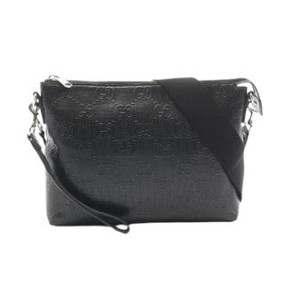 Gucci Sac bandouli&egrave;re en cuir GG emboss&eacute; Pre-owned - Homme - Pre-owned - Noir - Taille: ONE Size