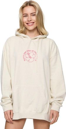 Worldclassca Hoodie Worldclassca Oversized FLOWER Print Hoodie Kapuzenpullover Sweatshirt HAVE THE TIME OF YOUR LIFE