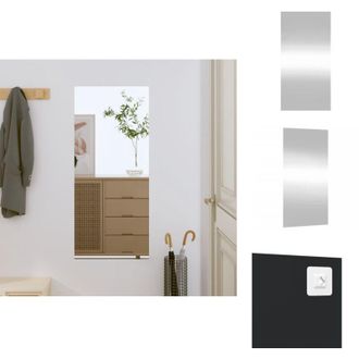vidaXL Wandspiegel 40x80 cm Glas Rechteckig - Wandspiegel - Spiegel - Badezimmerspiegel - Schlafzimmerspiegel - Wohnzimmerspiegel