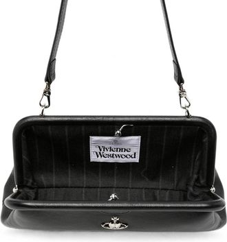 Vivienne Westwood Structured Leather Shoulder Bag - Black