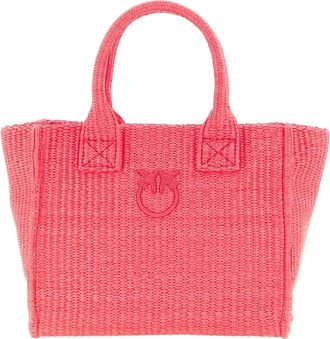 Pinko Pinko, Femme, Sacs, Rose, Taille: ONE Size Beach Mini Shopping Bag