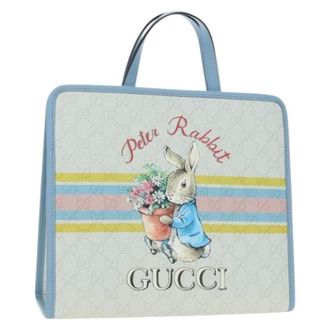 Gucci Pre-owned Vintage GG PVC Tote - Femme - Pre-owned - Bleu - Taille: ONE Size