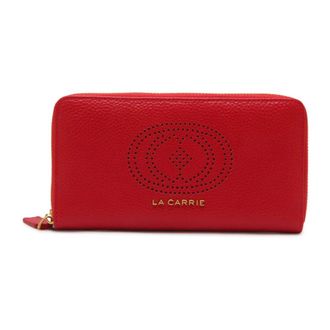 La Carrie Drilled Logo Big Wallet - - Accessories - Damen - Rot - ONE SIZE