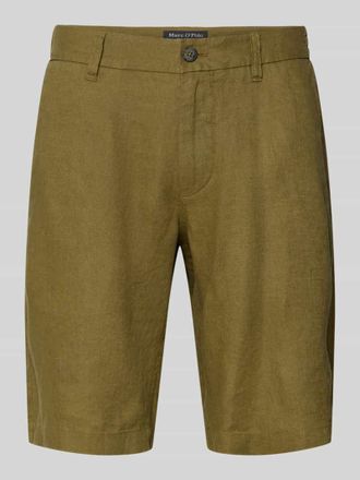 Marc O'Polo Regular Fit Shorts aus reinem Leinen Modell RESO JOGGER