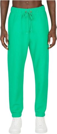 Champion Homme, Pantalons, Vert, Taille: L Pantalon de surv&ecirc;tement &agrave; bords &eacute;lastiqu&eacute;s