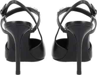 Michael Michael Kors Slingback D&eacute;collet&eacute; Heel - Black