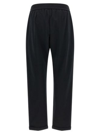 Brunello Cucinelli Light Stretch Cotton Track Joggers - Black