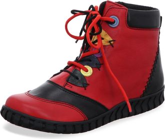 Gemini Damen Schn&uuml;rboot rot