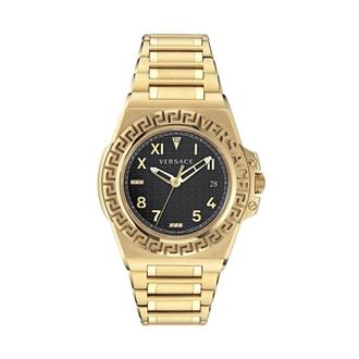 Versace Femme, Accessoires, Jaune, Taille: ONE Size Montre Greca Dress