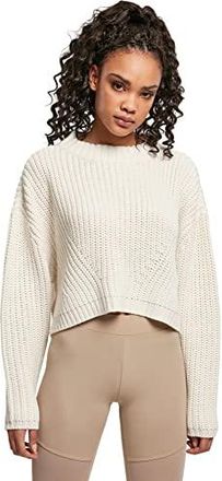 Urban Classics Ladies Wide Oversize Sweater Maillot de survtement, Whitesand, 3XL Femme