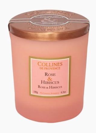 Collines de Provence Bougie Parfum&eacute;e 180g Rose & Hibiscus Collines de Provence