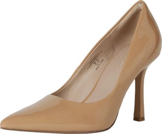 The Drop Pumps für Damen, Parish Festliche Schleife, Rehfarbenes Lackleder, 38.5 EU