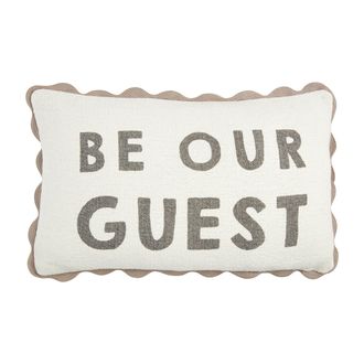 Mud Pie Wendekissen mit Muster, Be Our Guest