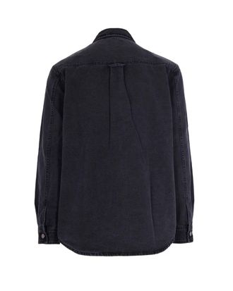 Carhartt Work in Progress Mens Shirt Mitch Black Cotton Hubbard Canvas hubbard