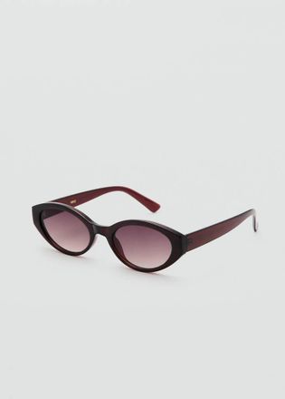 Mango Lunettes de soleil monture plastique marron - Femme - Taille unique - MANGO