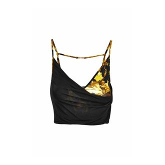 Versace Jeans Couture Sleeveless Top - Femme - Tops - Noir - Taille: 34 FR