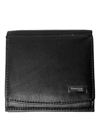 Greenland Black-Nappa-Geldb&ouml;rse Wiener Schachtel-quer RFID-save-10x10x2,5
