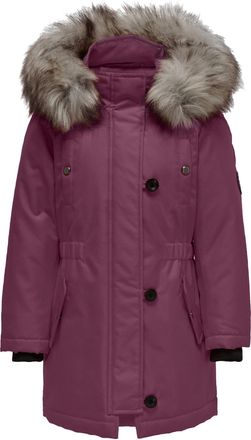 Only M&auml;dchen Kogiris OTW Noos Fur Parka, Trockenes Rosa.,164