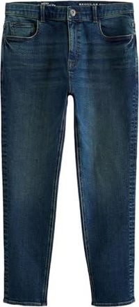 Next Jean Classique Vintage Extensible pour Homme, Haute Teneur en Coton, Jean pour Homme Bleu Moyen 38